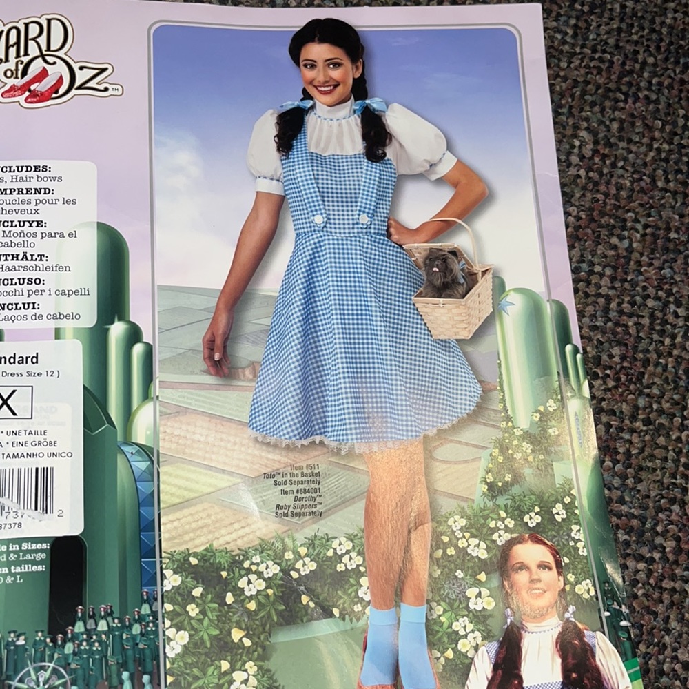 Dorothy Wizard Of Oz Rubies Halloween Costume - One S… - Gem
